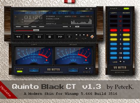 Quinto Black Ct 1 3 Is Out A Skin For Winamp