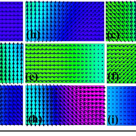 The Snapshots Top View Of The Magnetization Switched From X Axis To Download Scientific