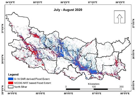 Flood Inundation Map Derived Using Sentinel 1a Vv Polarization Sar Download Scientific