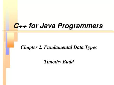 Ppt C For Java Programmers Powerpoint Presentation Free Download