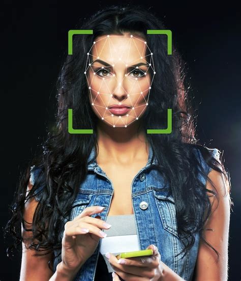 Premium Photo Biometric Verification Young Woman The Concept Of A