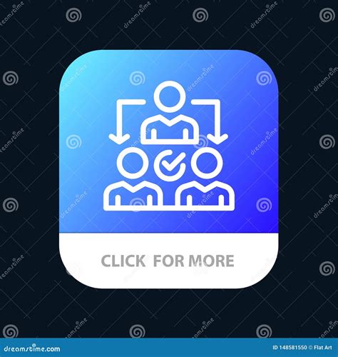 Assignment Delegate Delegating Distribution Mobile App Button Android And Ios Line Version