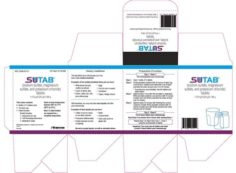 Sutab Package Insert Prescribing Information