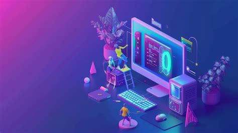 Premium Photo Isometric Quality Assurance Landing Page Tiny
