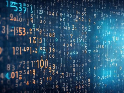 Premium Ai Image Technological Background With Binary Number