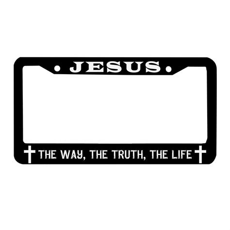 Sloboki Jesus The Way The Truth The Life License Plate Frame Universal