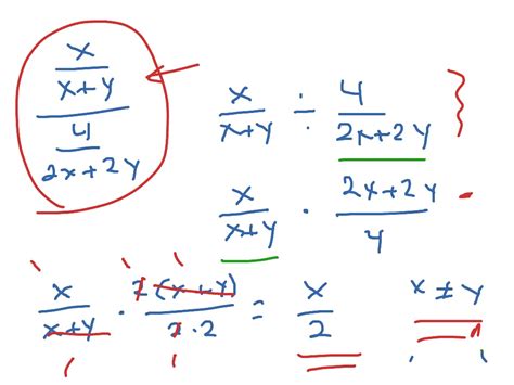 Showme Simplify Complex Fractions