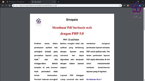 Membuat Report PDF Dengan Library FPDF Di PHP Bag 15 Membagi Document