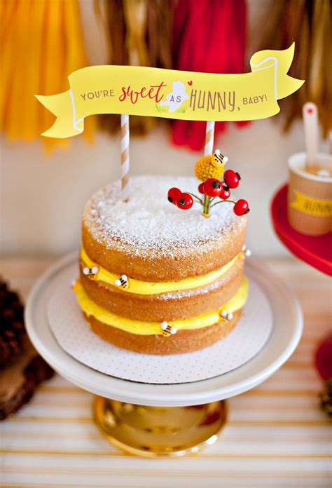Classic Modern Winnie The Pooh Baby Shower Hostess With The Mostess