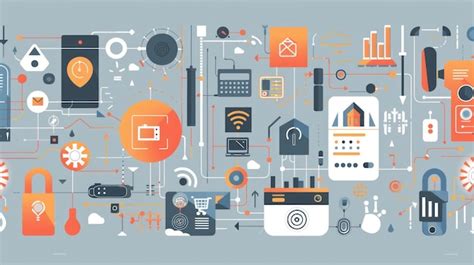 Internet Of Things Iot And Network Security Concept Smart Home Technology And Data Protection