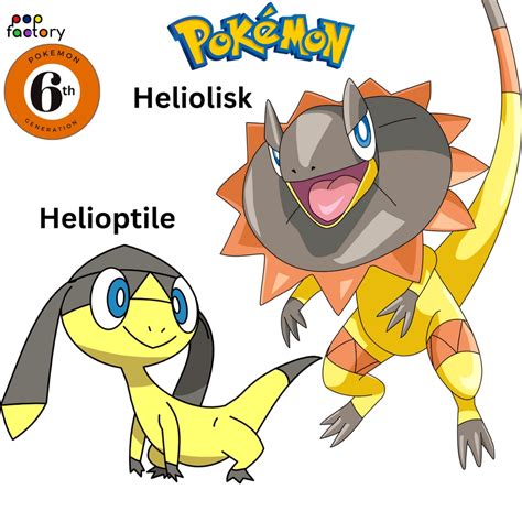 Helioptile And Heliolisk Pokemon Cards Tcg 6th Gen Pokemon Shopee