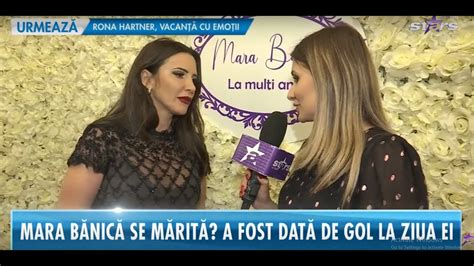 Mara Bănică Se Mărită Jurnalista A Fost Dată De Gol De Prieteni Youtube
