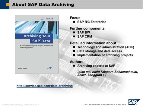 PPT Data Archiving SAP PowerPoint Presentation Free Download ID