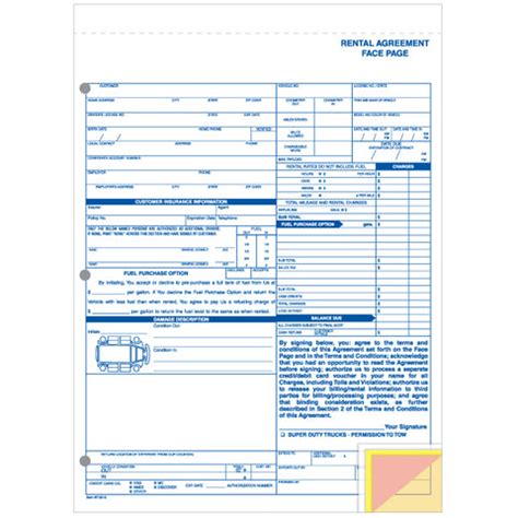 Forms Tagged Rental Agreement Independent Dealer Services