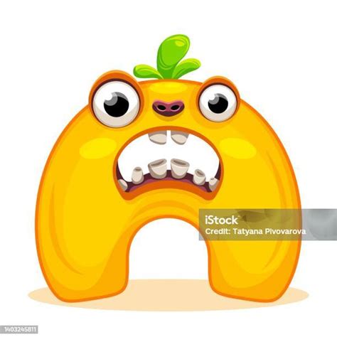 A 귀여운 괴물 재미있는 괴물과 영어 알파벳 몬스터 재미 아파벳의 세트는 영어 문자와 아파벳을 잘라 다채로운 만화 어린이 교육