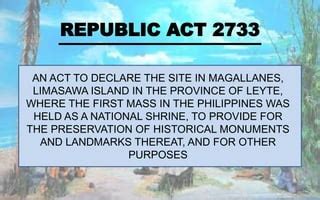 420571323 Site Of The First Mass In The Philippines Pptx