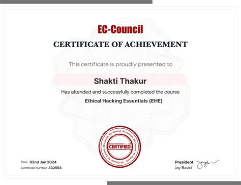 Shakti Thakur On Linkedin Cybersecurity Ethicalhacking Certification Achievementunlocked…
