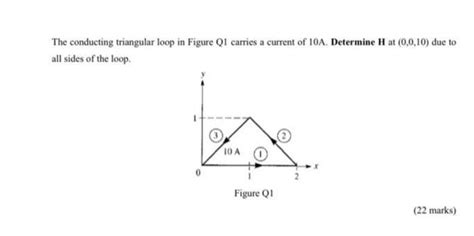 Solved The Conducting Triangular Loop In Figure Qi Carries A