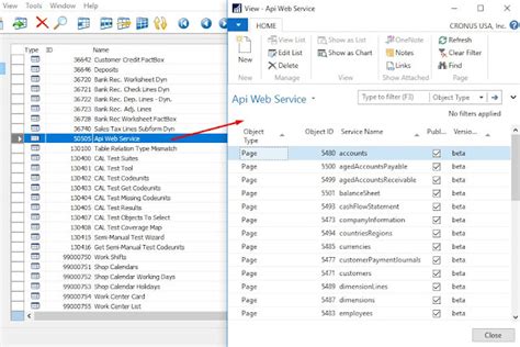 Microsoft Dynamics NAV API Part Configure API