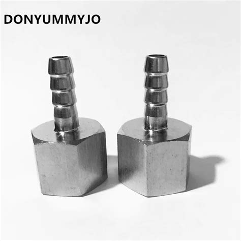2 Pcs 8mm 호스 바브 테일 14 인치 Bsp 암나사 커넥터 조인트 파이프 피팅 Ss 304 스테인레스 스틸 커플러 어댑터파이프 피팅 Aliexpress