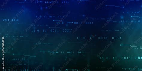 Binary Code Background Digital Abstract Technology Background Flowing Number One And Zero Text