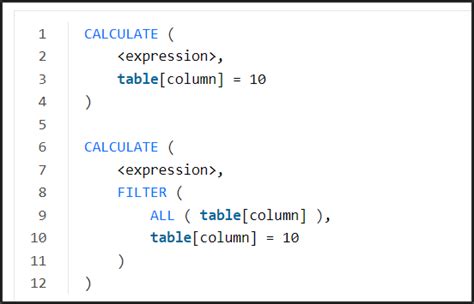 confused by calculate and when to use filter dax calculations