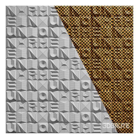 Decor Panel 20 3d Model Buy Download 3dbrute