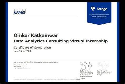 Omkar Katkamwar On Linkedin Dataanalytics Internshipexperience