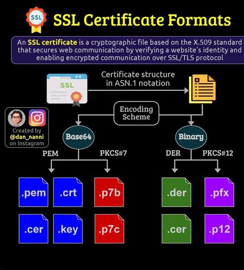Multiple Ssl Certificate Formats Exist To Meet The Specific Needs Of Different Systems And