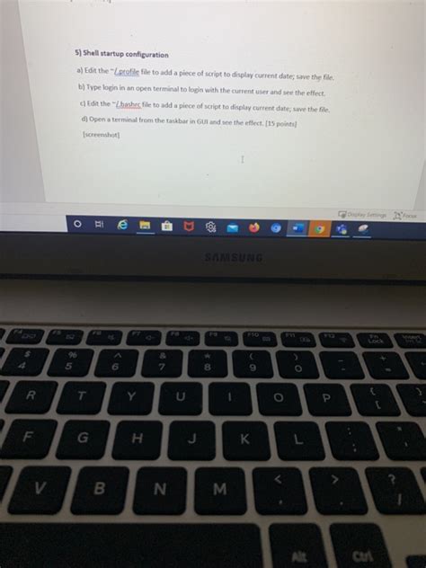 Solved 5 Shell Startup Configuration A Edit The Profile