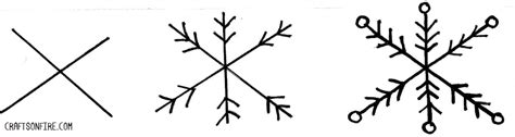 How To Draw A Snowflake In Steps Easy Drawing Tutorial Craftsonfire