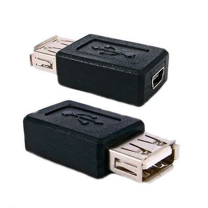 Adaptador Mini Usb F Mea Pinos X Usb F Mea Ion Cabos