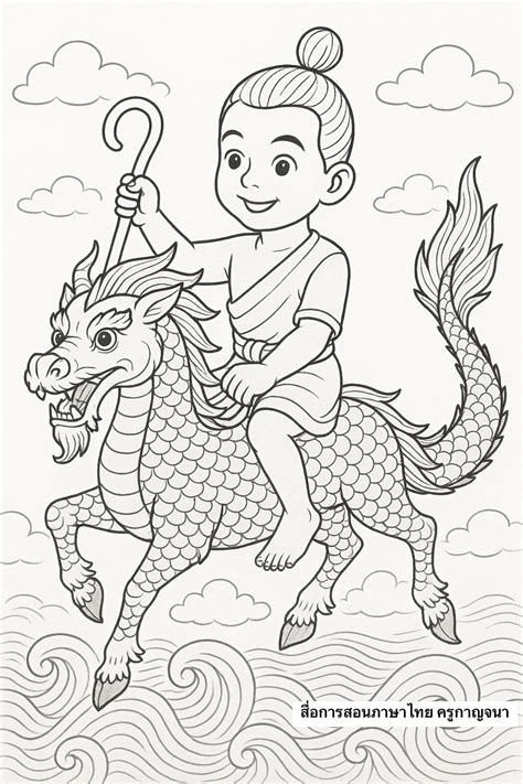 แบ่งปันภาพลายเส้นระบายสี สื่อการสอนภาษาไทย ครูกาญจนา Facebook