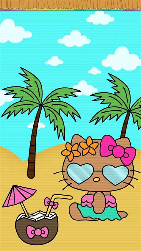 Hello Kitty Summer Wallpapers Top Free Hello Kitty Summer Backgrounds