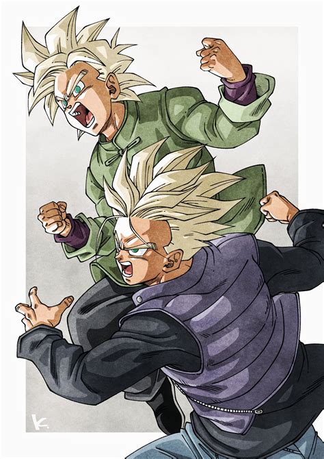 Trunks And Son Goten Dragon Ball And 2 More Drawn By Kakerudbskakeru Danbooru