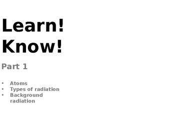 COMPLETE GCSE IGCSE PHYSICS POWER POINT RADIO ACTIVITY By IGCSE CHEM STORE