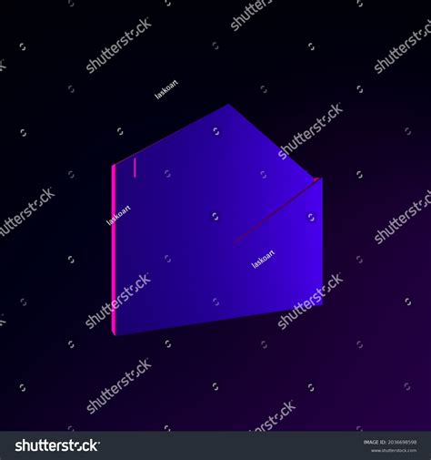 Neon Letter Icon D Rendering Ui Stock Illustration Shutterstock