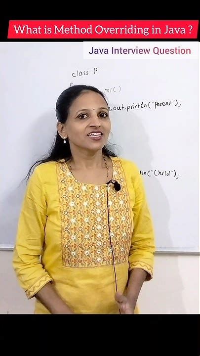 Java Interview Question What Is Method Overriding Shorts