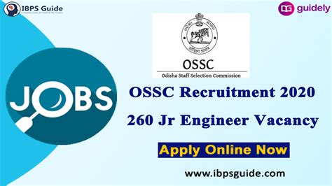 OSSC Junior Engineer Recruitment 2020 260 Vacancy Notification