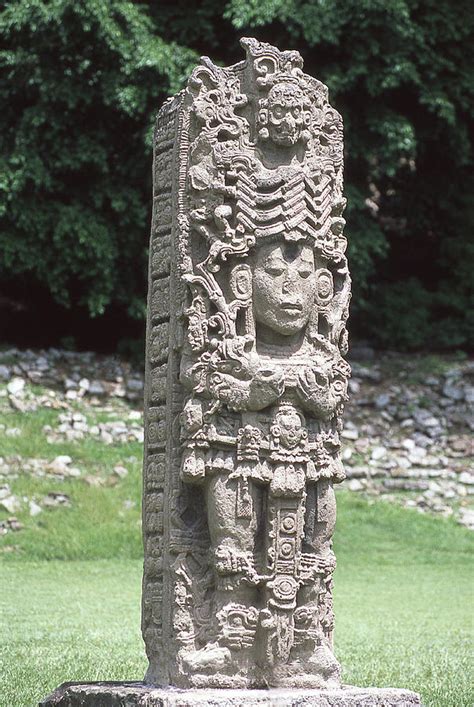 Mayan Stele At Copan Ruins Honduras Photograph By Robert Ford