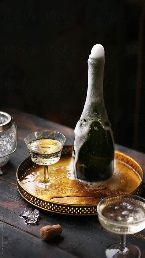 Champagne Overflow By Stocksy Contributor Daria Khoroshavina Stocksy