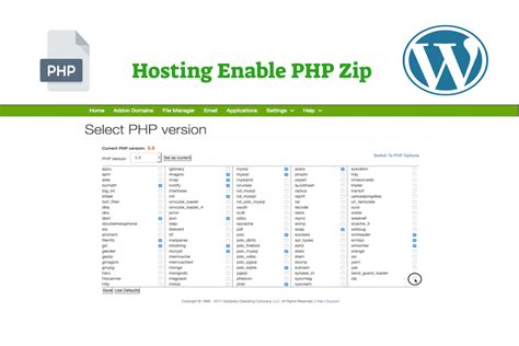 hosting enable php zip how to enable php zip in hosting cpanel