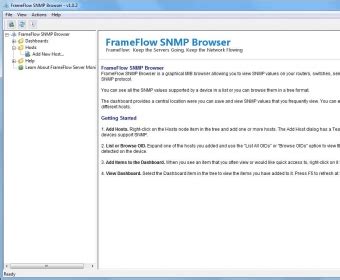 FrameFlow SNMP Browser Download It Allows You To View SNMP Values On Devices That Support The