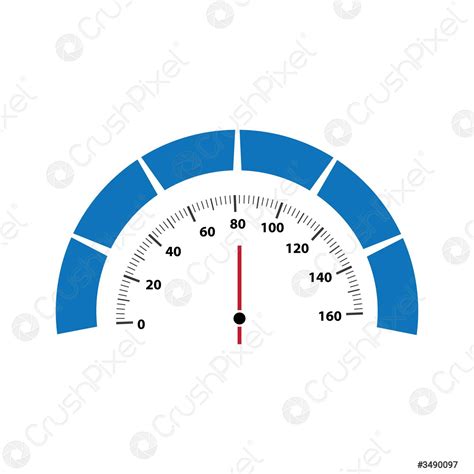Speedometer Vector Illustration Stock Vector 3490097 Crushpixel
