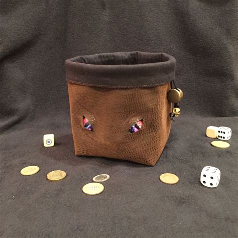 Mimic Dandd Dice Bag Drawstring Pouch Bag Large Leather Bag Of Holding
