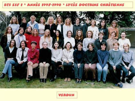 Photo De Classe Bts Esf 1 De 1997 Lycée Doctrine Chrétienne Copains