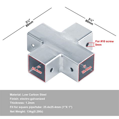 Galvanized Square Tubing Connectors Diy Square Tube Connectors Diy