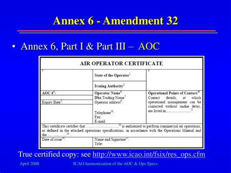 PPT Harmonizing AOC Operations Specifications PowerPoint Presentation ID 5651098