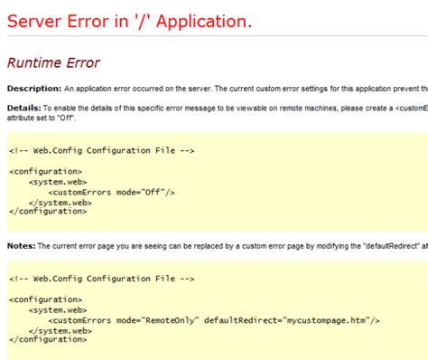 displaying custom errors in sharepoint 2010 through nfig modification sharepoint and