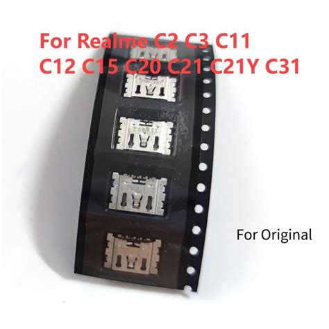 5 30pcs Realme C2 C3 C11 C12 C15 C20 C21 C21y Usb Charging Port Dock Plug Charger Connector